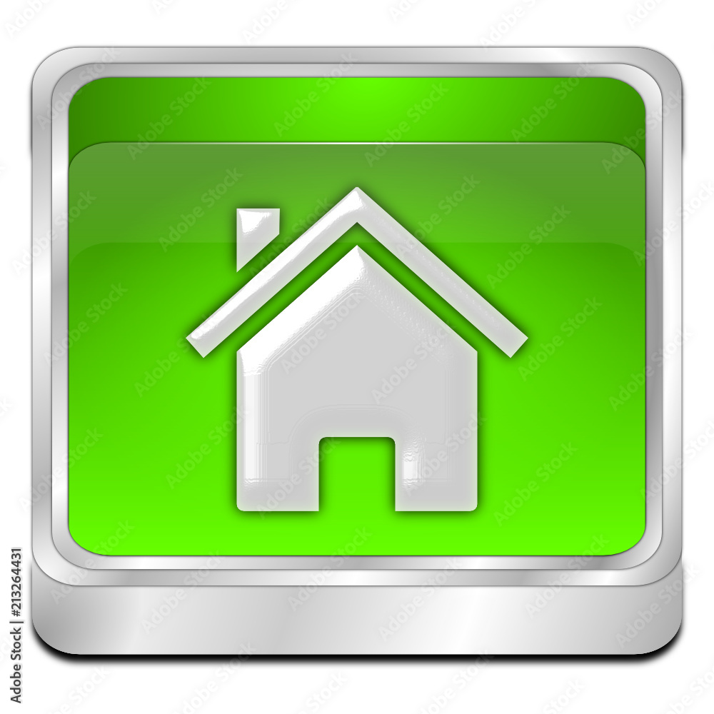 Home Button - 3D illustration Stock-Vektorgrafik | Adobe Stock