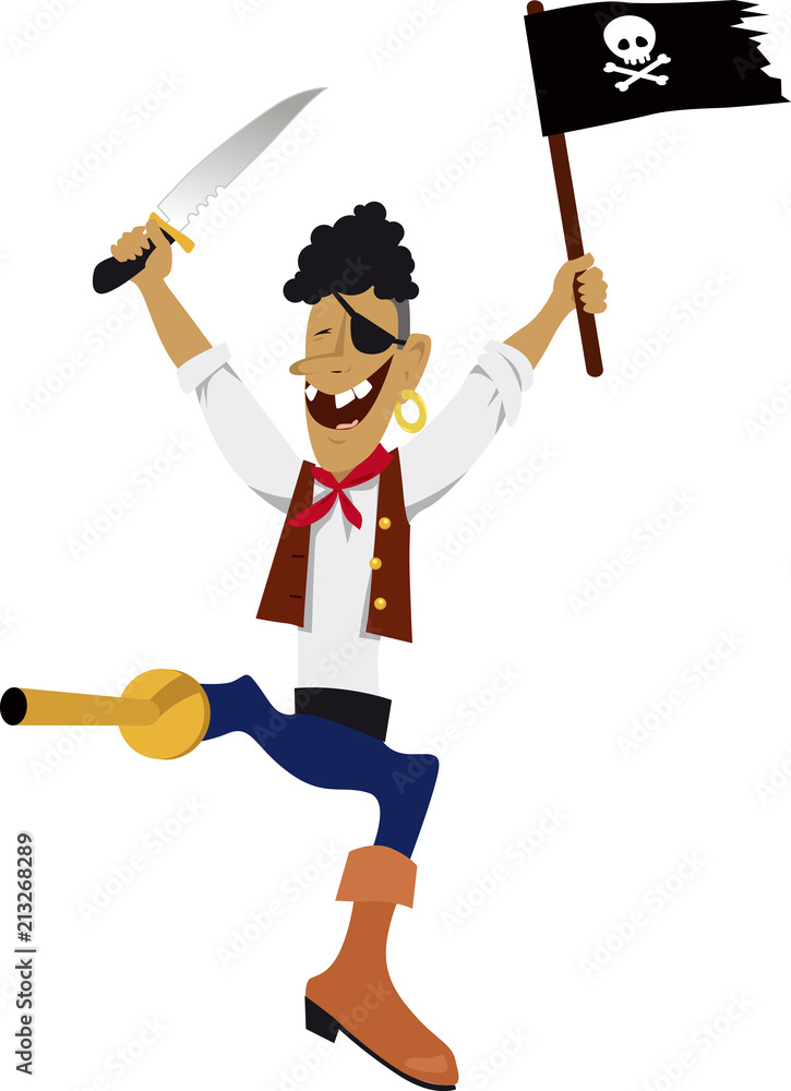 Happy Pirate Flag