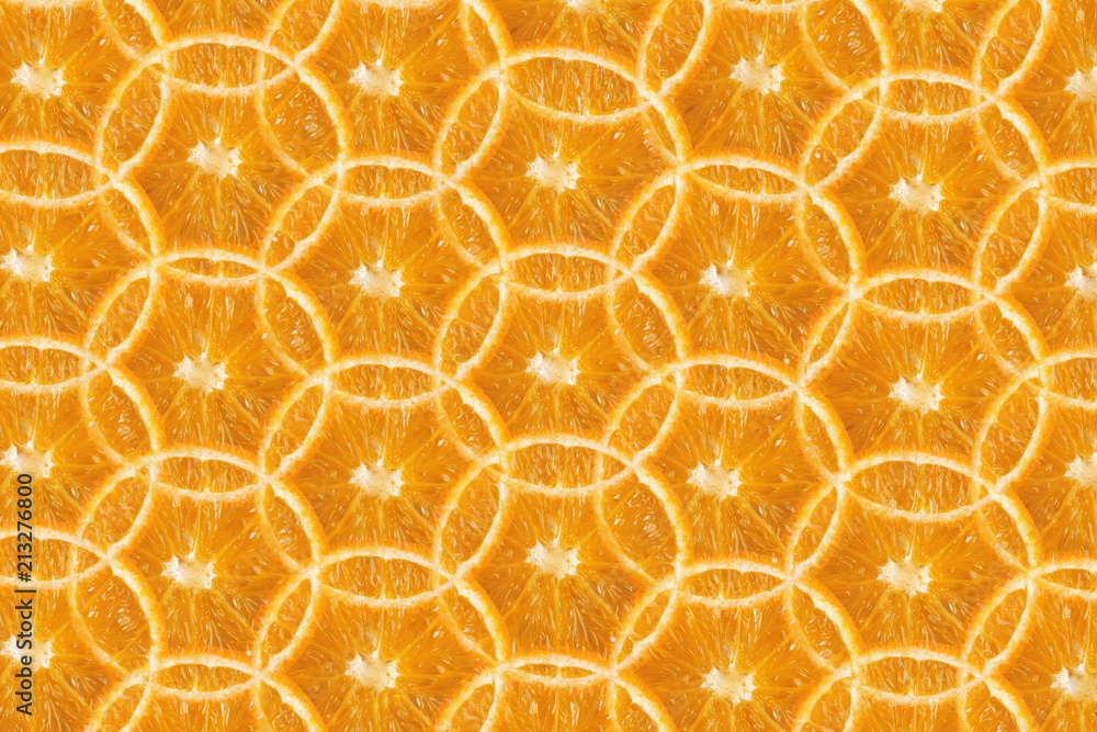 Orange slice seamless background Stock Photo | Adobe Stock