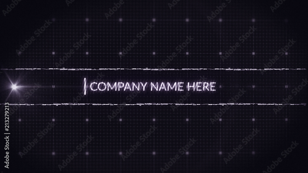 Gridded Futuristic Title Stock Template | Adobe Stock