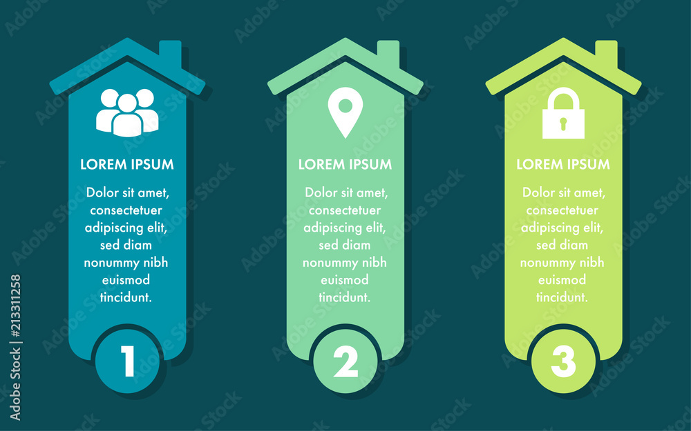 House Infographic Stock Vector | Adobe Stock