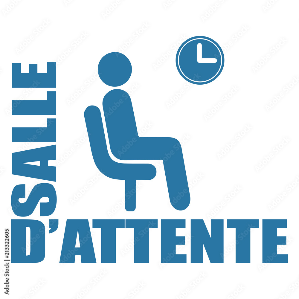 Logo salle d'attente. Stock Vector | Adobe Stock