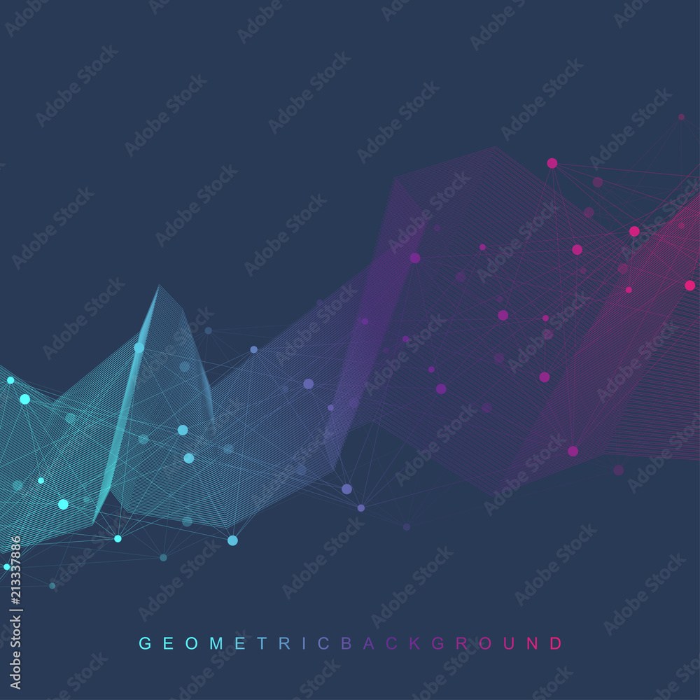 Big data visualization. Graphic abstract background communication ...