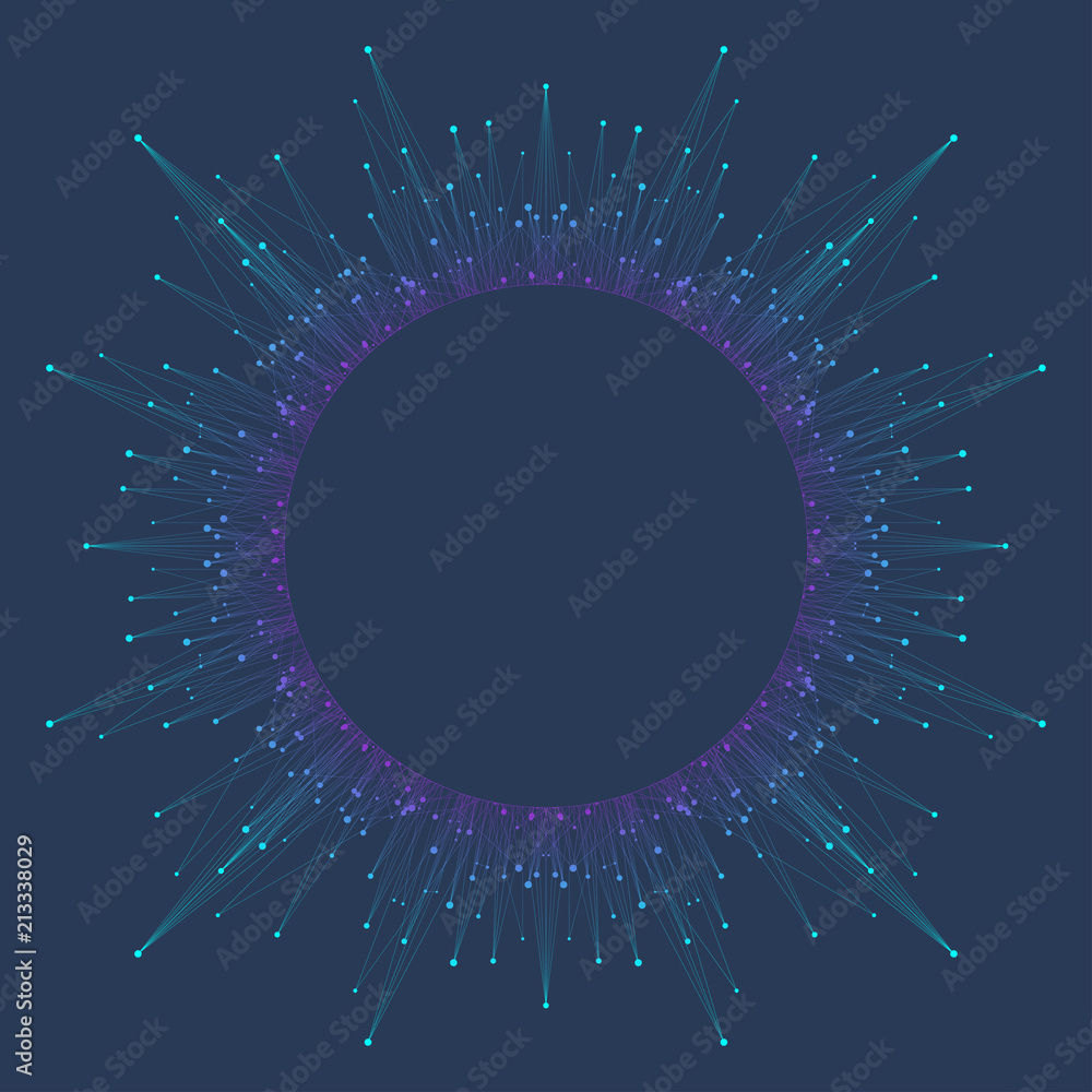 Big data visualization. Graphic abstract background communication ...