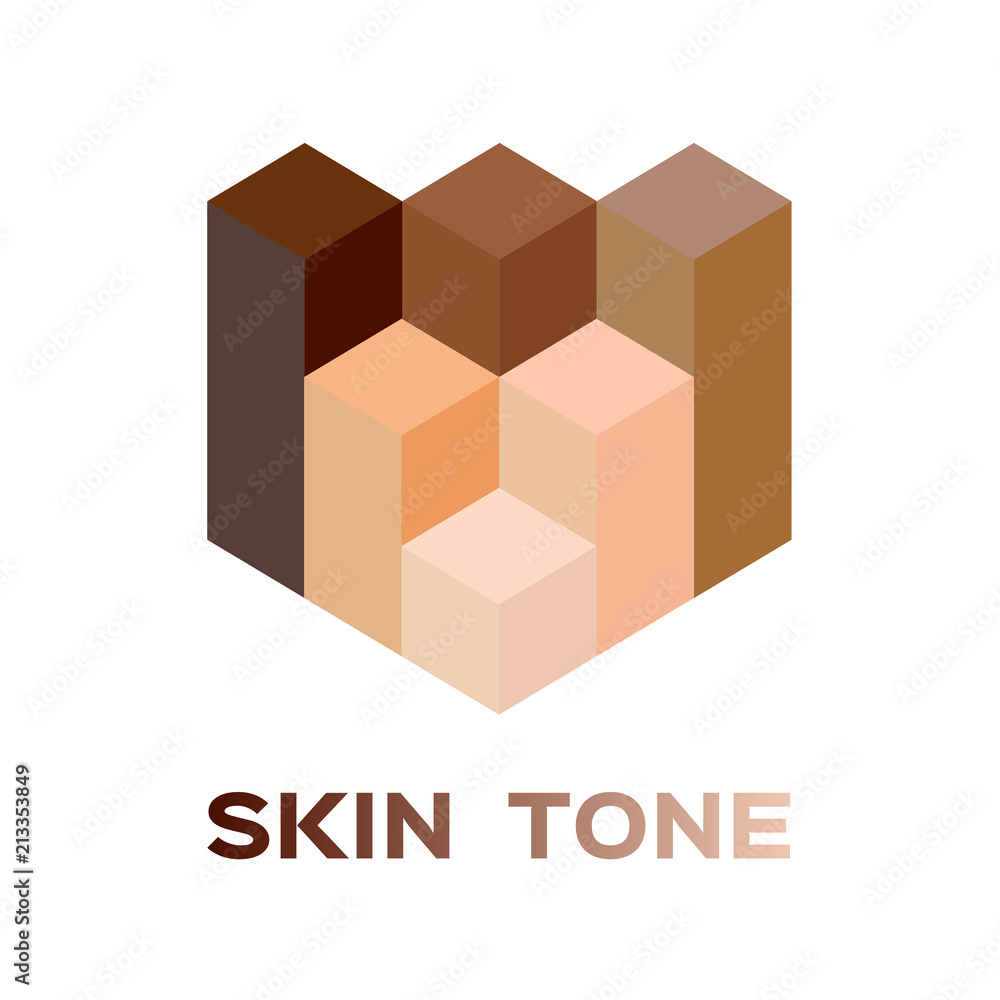 skin tone icon color . vector Stock Vector | Adobe Stock