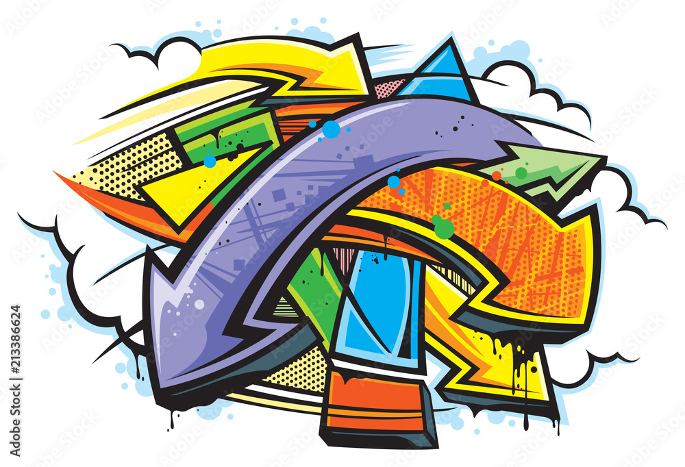 Graffiti Stock Vector | Adobe Stock