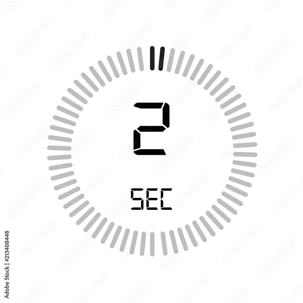 The 2 Seconds Icon Digital Timer Clock And Watch Timer Countdown The 2 Seconds Icon Digital Timer Clock And Watch Timer Countdown
