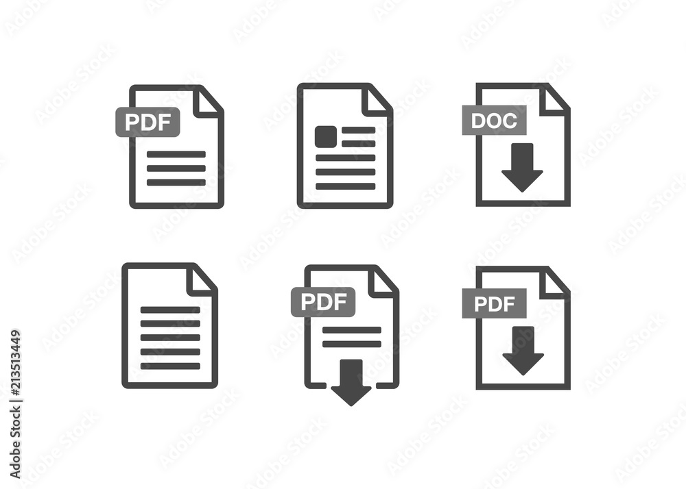 Adobe Pdf Icon Vector