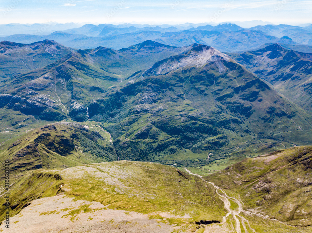 Views from Ben Nevis, The tallest mountain in the United Kingdom from ...