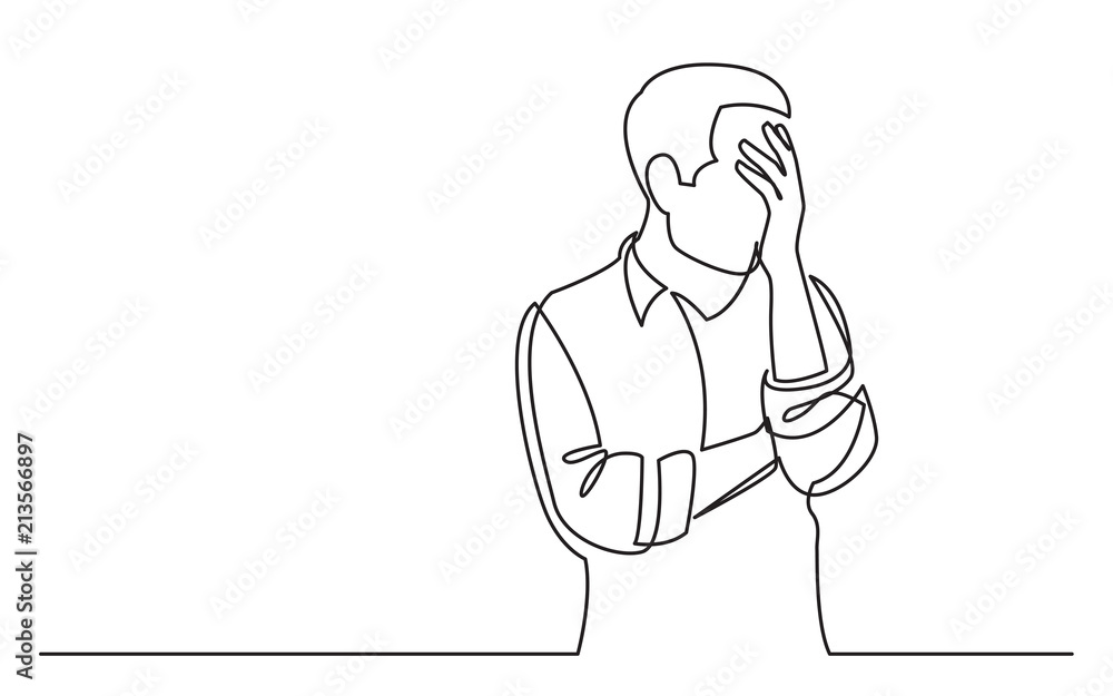 Continuous Line Drawing Of Upset Man In Trouble Stock Vector Adobe Stock continuous-line-drawing-of-upset-man-in-trouble-stock-vector-adobe-stock