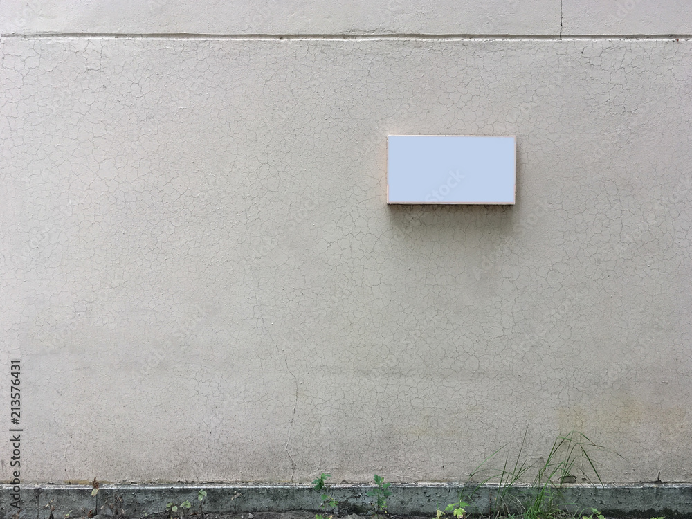 White marble classic blank nameplate with empty space for text and ...