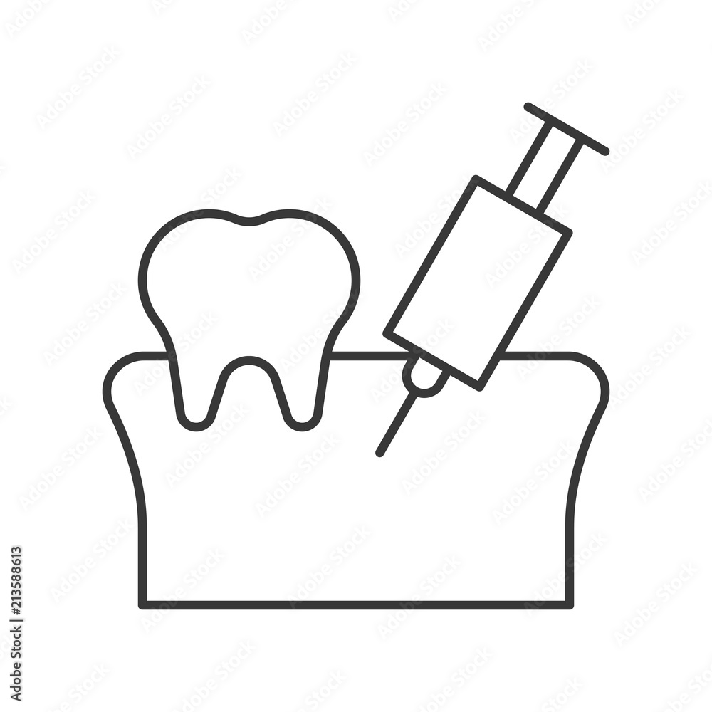 Needle Syringe injection gum and tooth, anesthetic for dental care ...