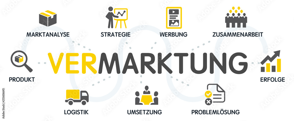 Vermarktung Vektor Grafik Icons Piktogramme Stock Vector | Adobe Stock
