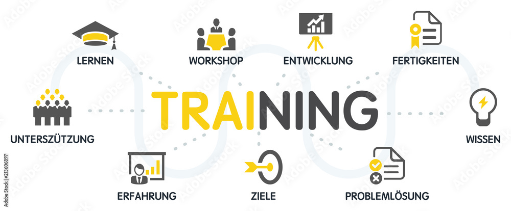 Training Vektor Grafik Icons Piktogramme Stock Vector | Adobe Stock