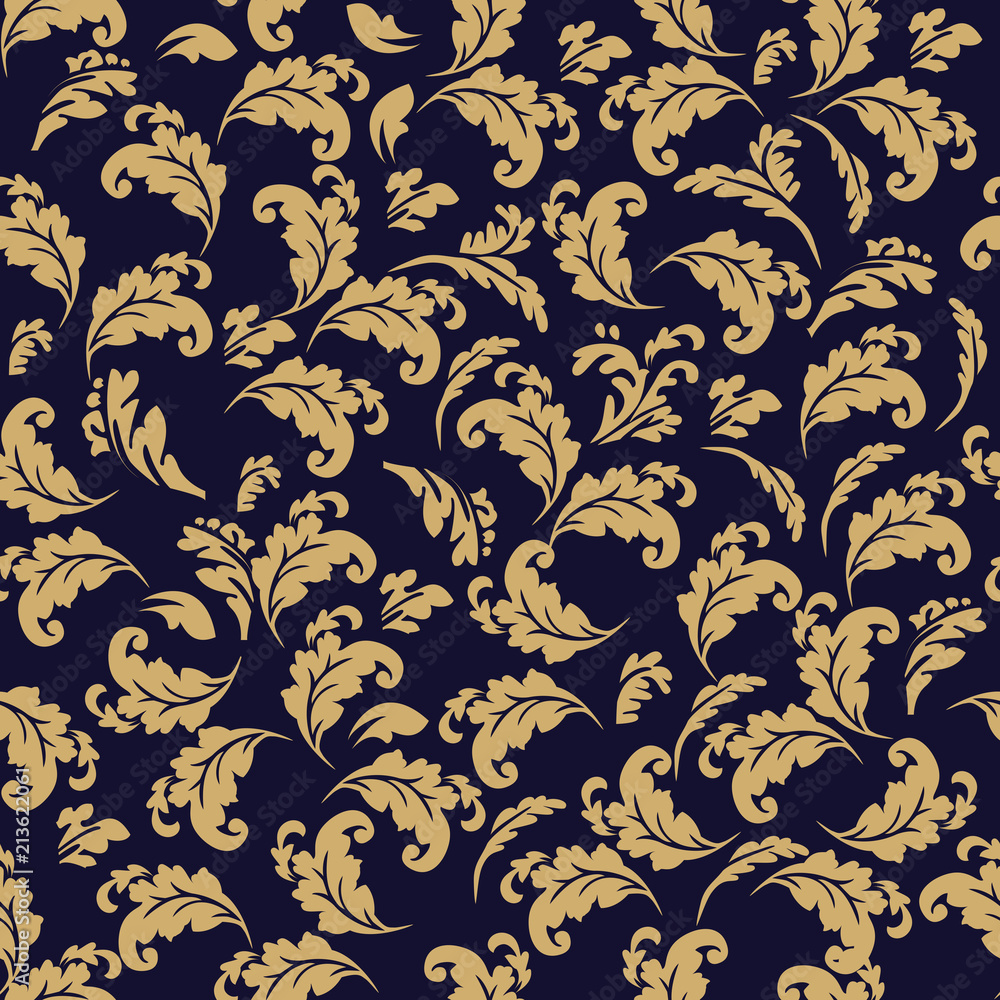 Vector abstract floral pattern. Pattern with leaves. Wallpapers for ...