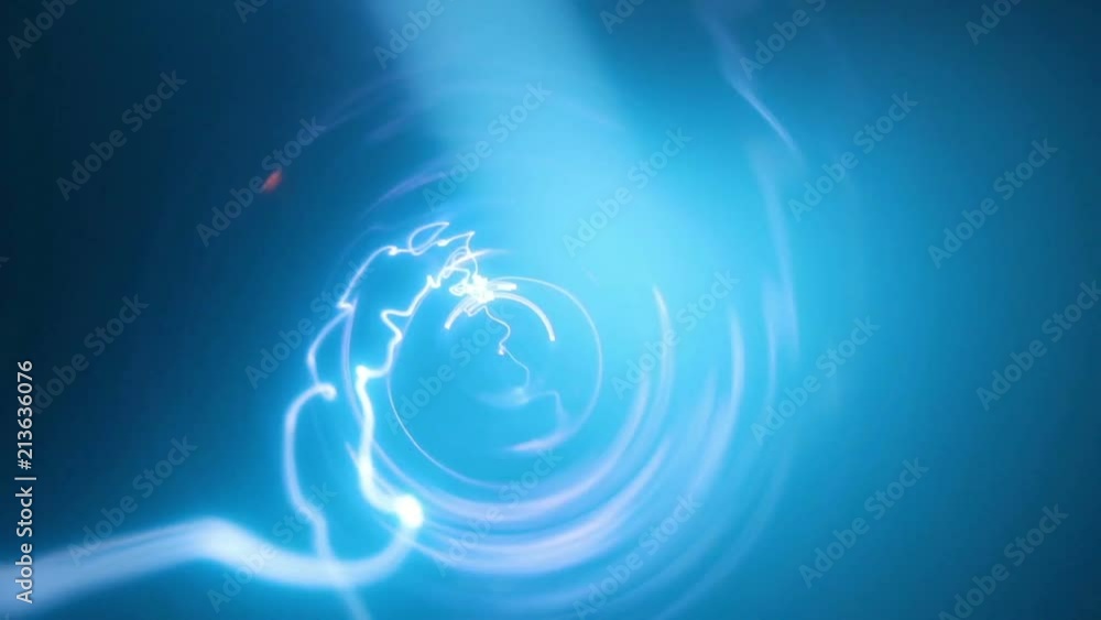 Video Stock Plasma tunnel with blue and light blue flashes. Big ...