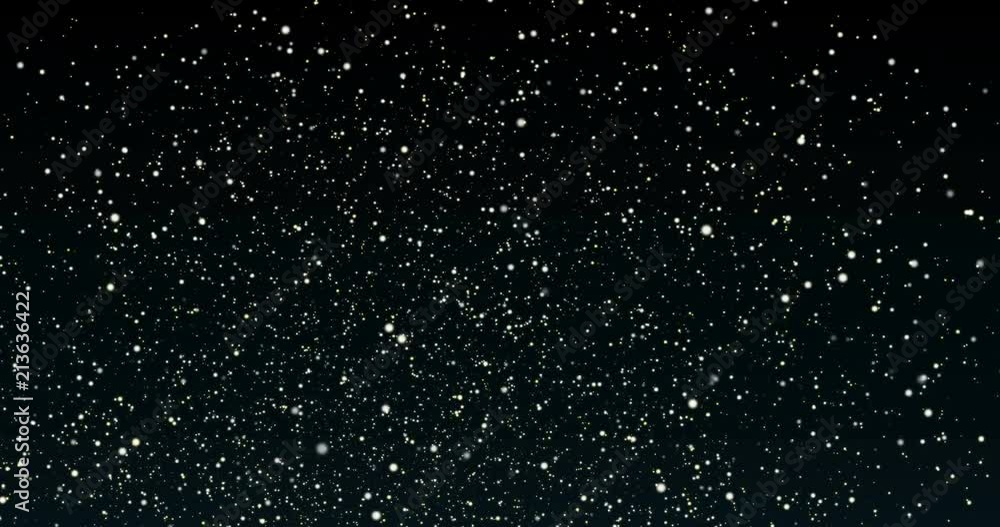 Particle system with dust and light spots moving from bottom to top on ...