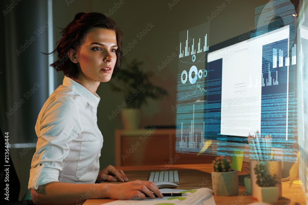 Innovation Technology. Programmer Creating Website Stock Photo | Adobe ...