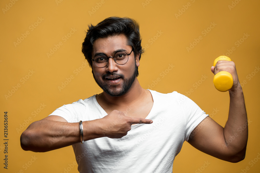 personal Indian trainer learning to have agood shape and body. show ...