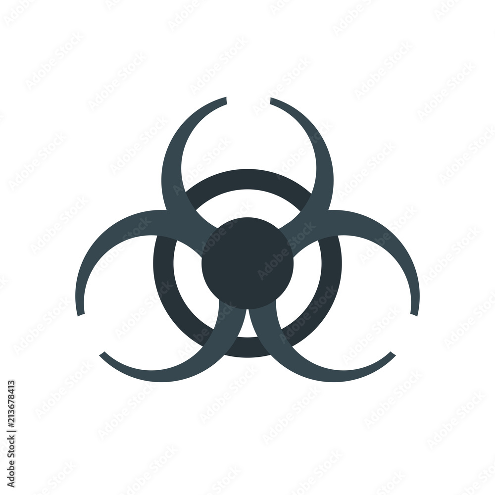 Biohazard icon vector sign and symbol isolated on white background ...