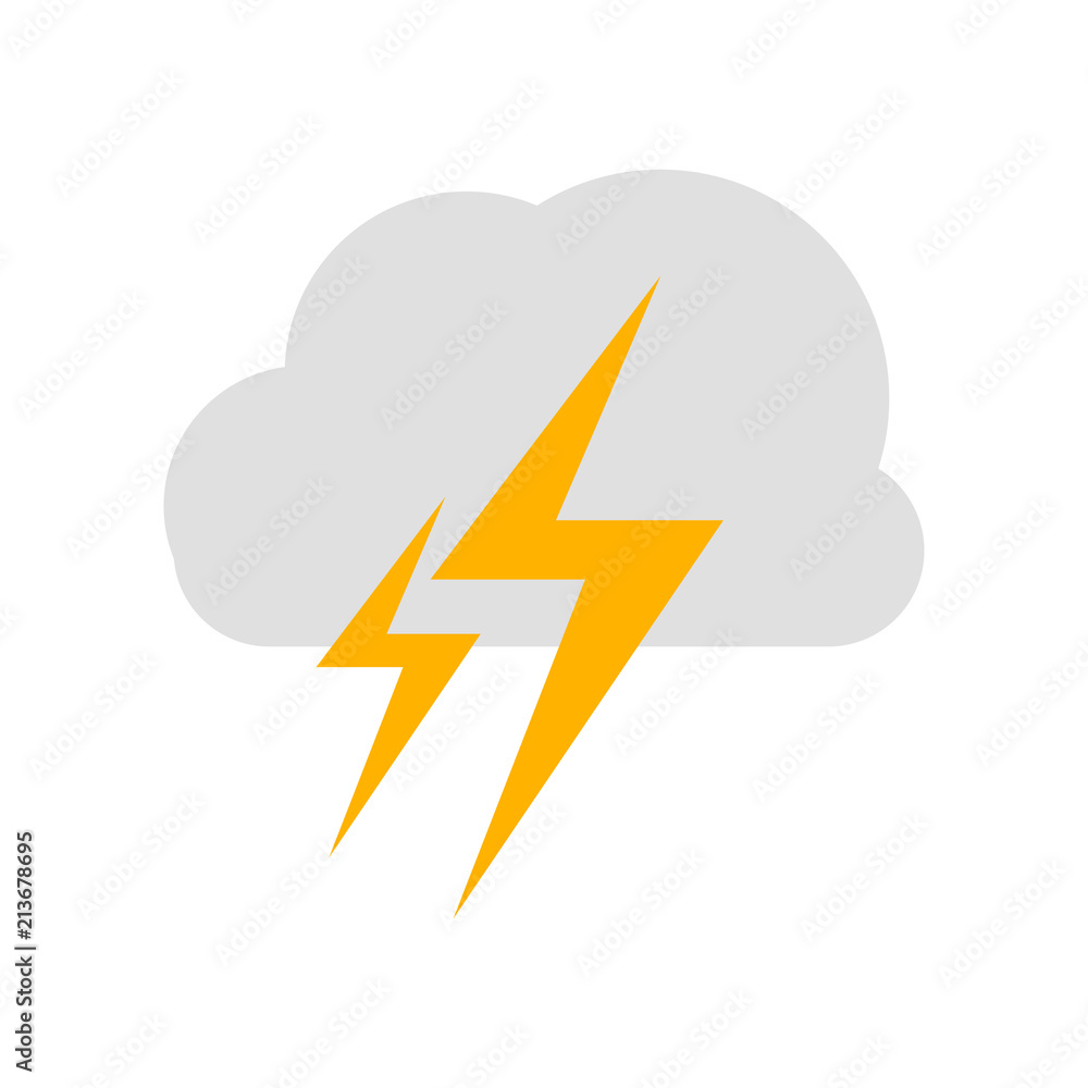 Storm icon vector sign and symbol isolated on white background, Storm ...