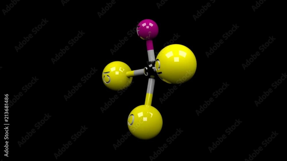 Chlorofluorocarbon Molecule Molecular Structure Of Cfc 11 Compound Gas Contributor To