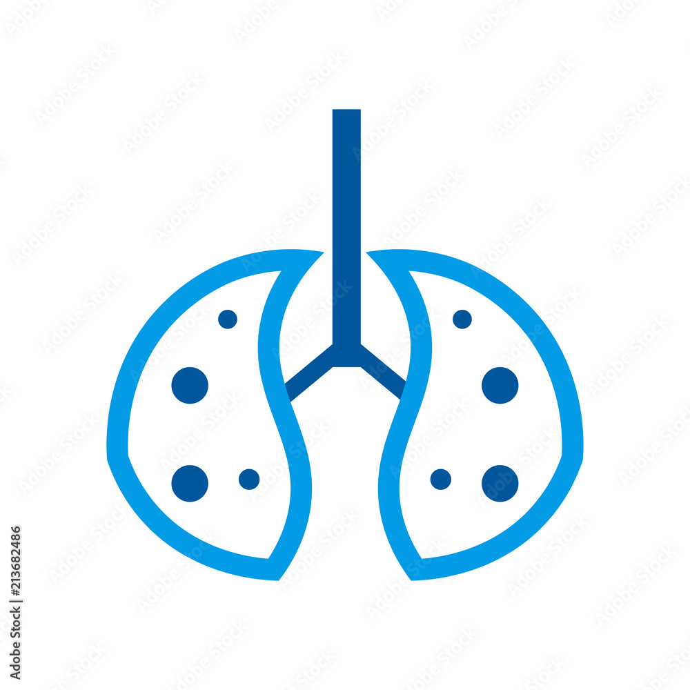 Tuberculosis icon vector sign and symbol isolated on white background ...