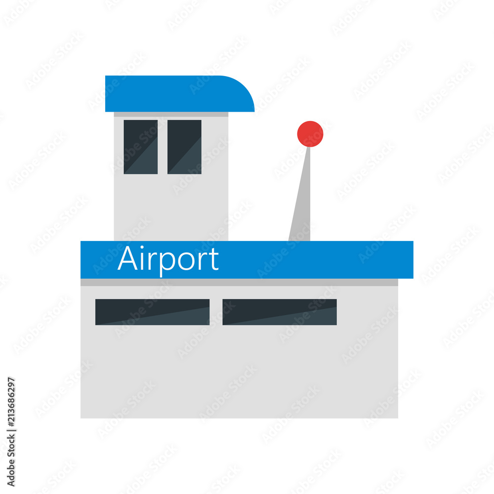 Airport icon vector sign and symbol isolated on white background ...