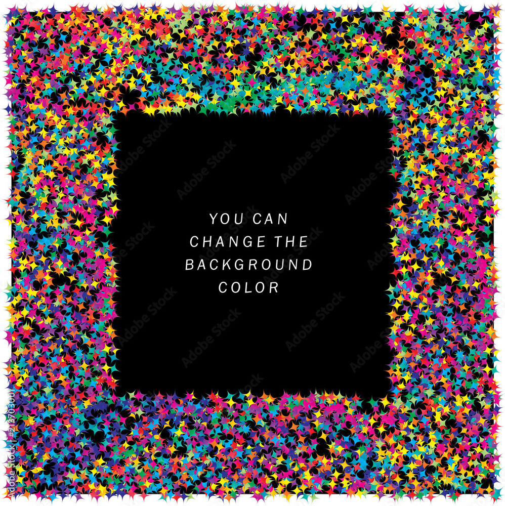 Colorful Star Borders And Frames