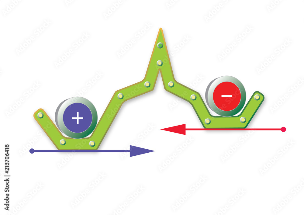 Colors graph. The object graph comparison of the values. Object ...