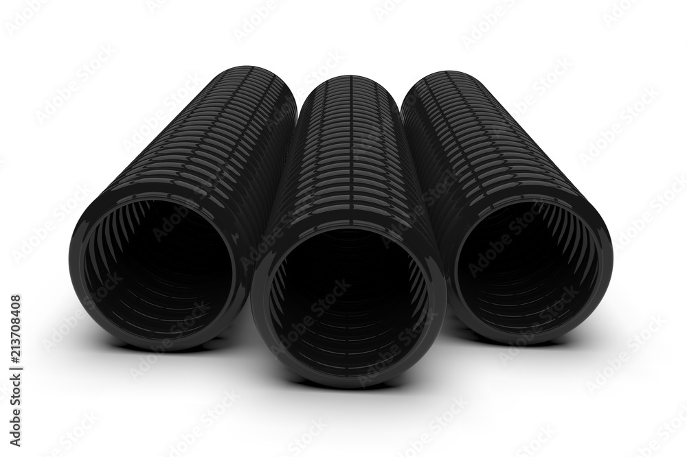 Drainage pipes Stock Photo | Adobe Stock