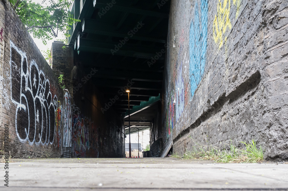 Scary Derelict Alley in London Backstreet Stock Photo | Adobe Stock