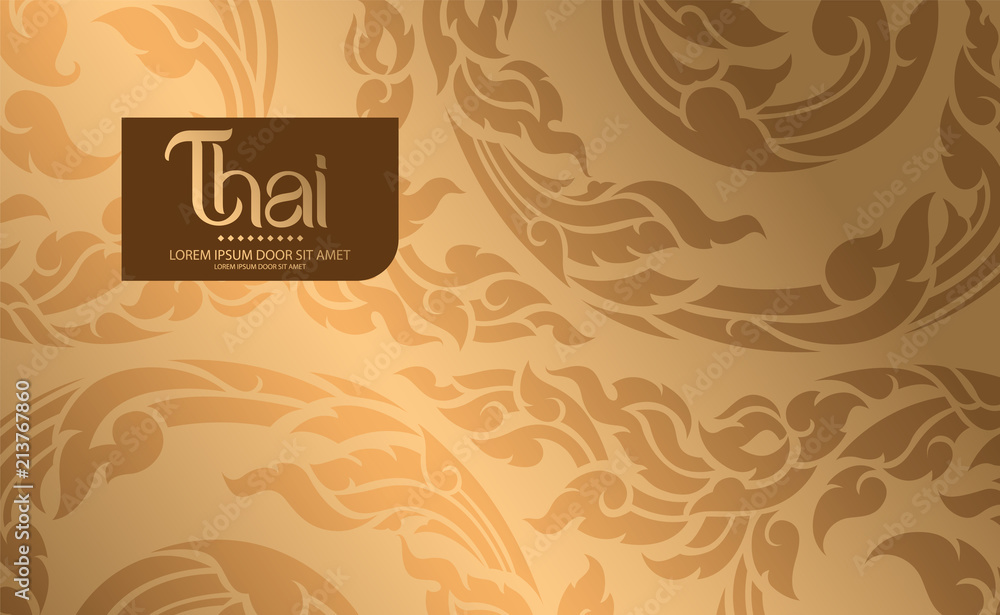 Thai Art vector Stock Vector | Adobe Stock