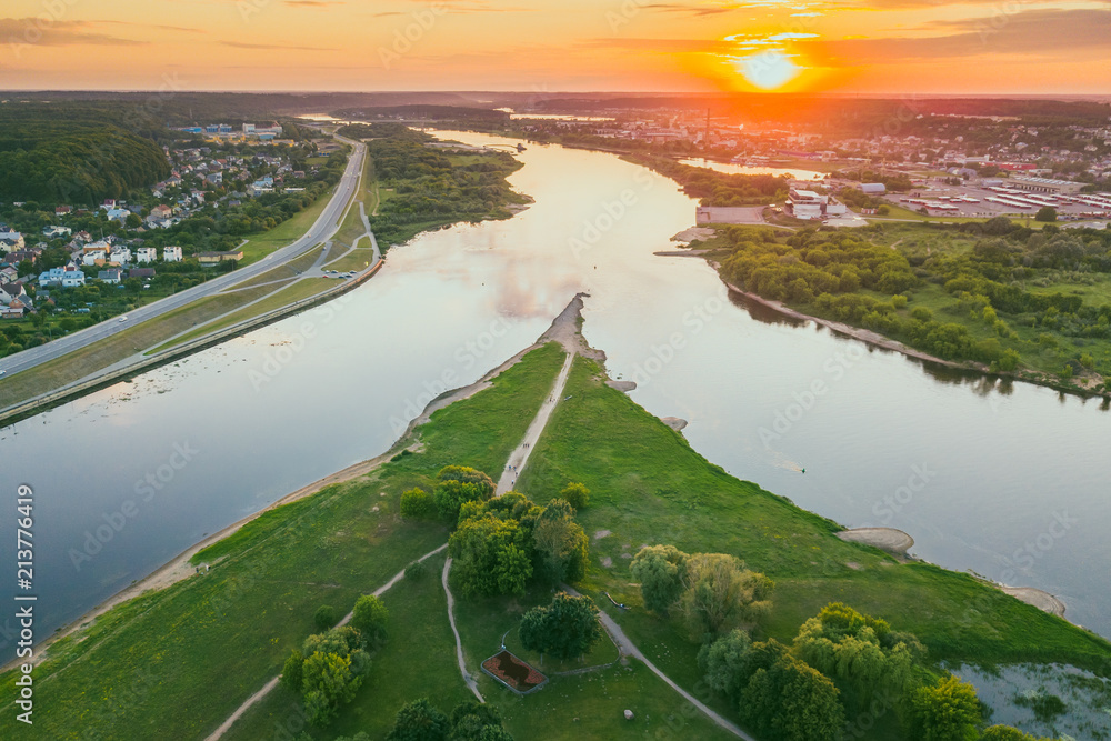 Neman and Neris confluence, Kaunas, Lithuania Stock Photo | Adobe Stock