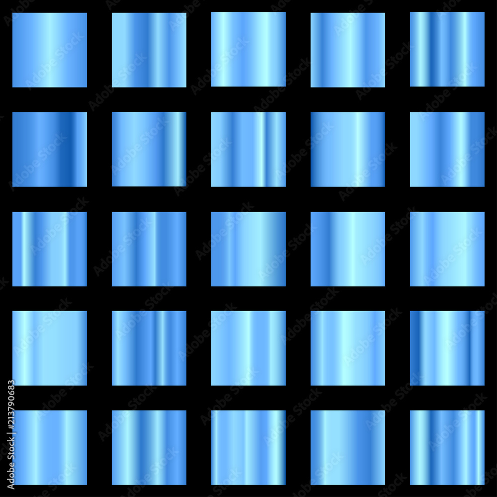Set of blue gradient. Blue gradient collection. Vector. Stock Vector ...