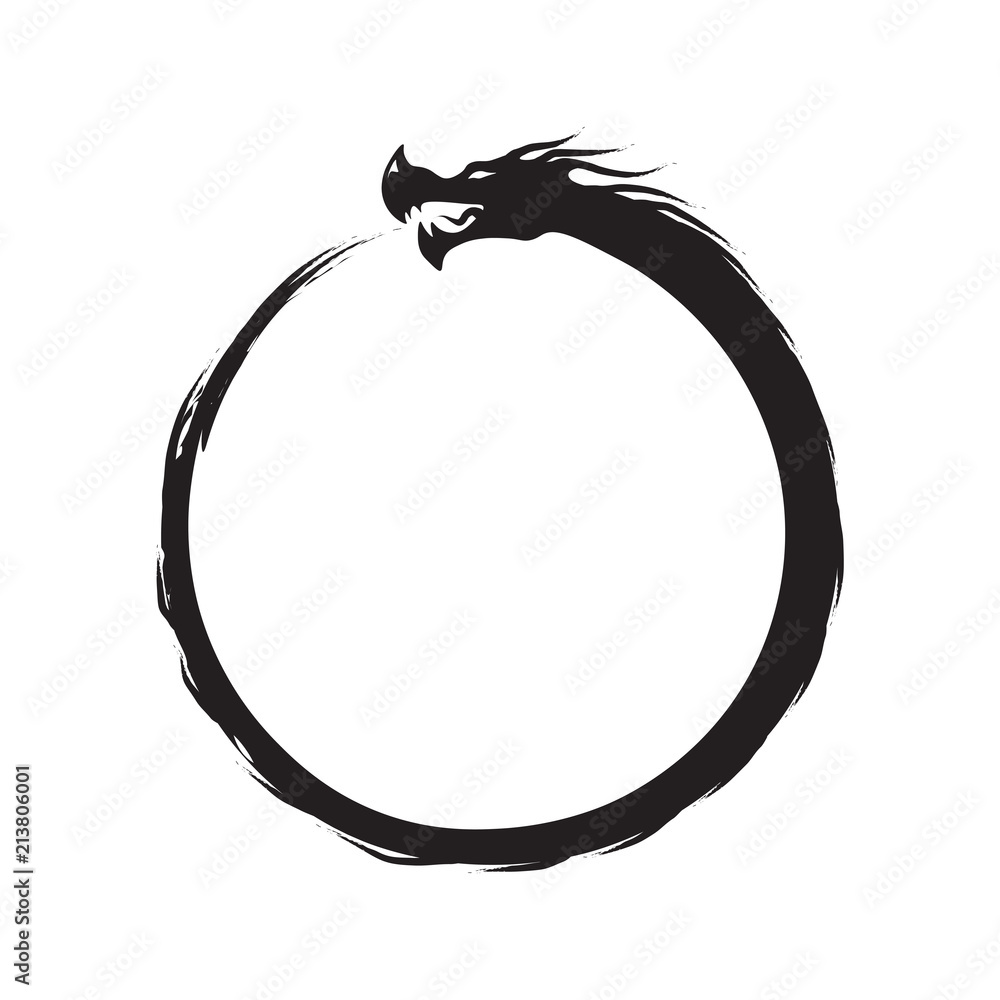 Ouroboros Infinity Symbol. Stock Vector | Adobe Stock