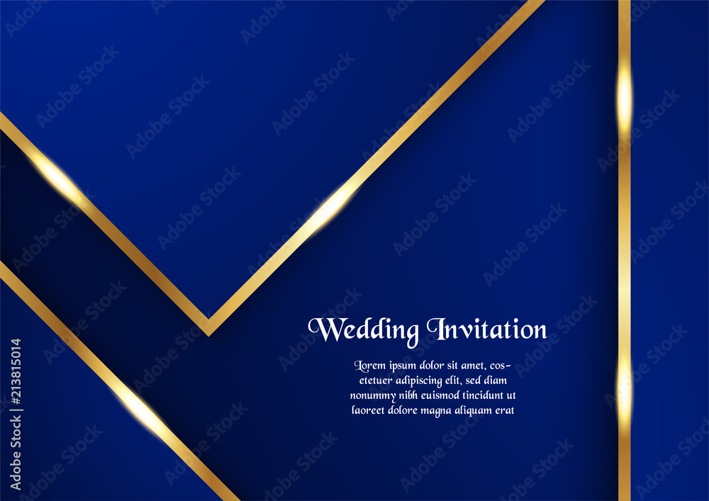 Abstract blue background in premium concept with copy space.Template ...