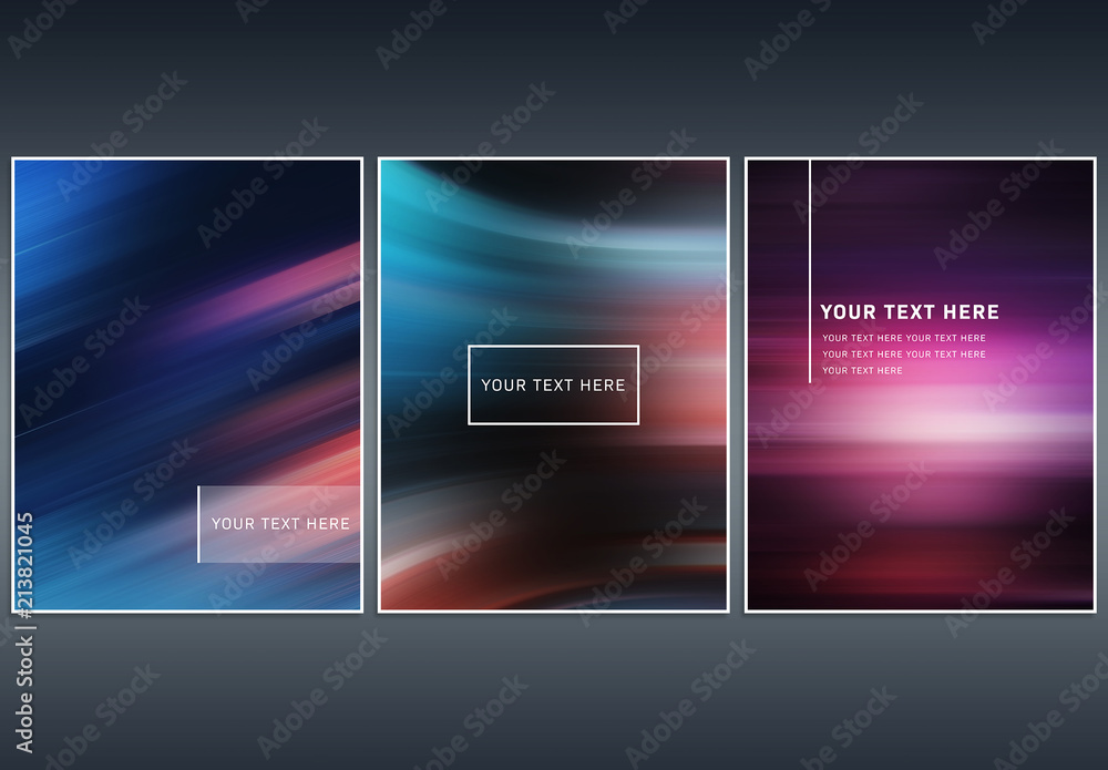 Simple Flyers with Light Effect Photos Stock Template | Adobe Stock