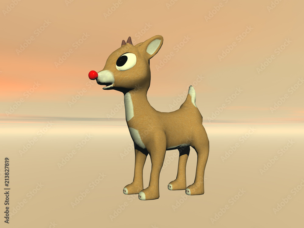 Cartoon Rehkitz Stock Illustration | Adobe Stock