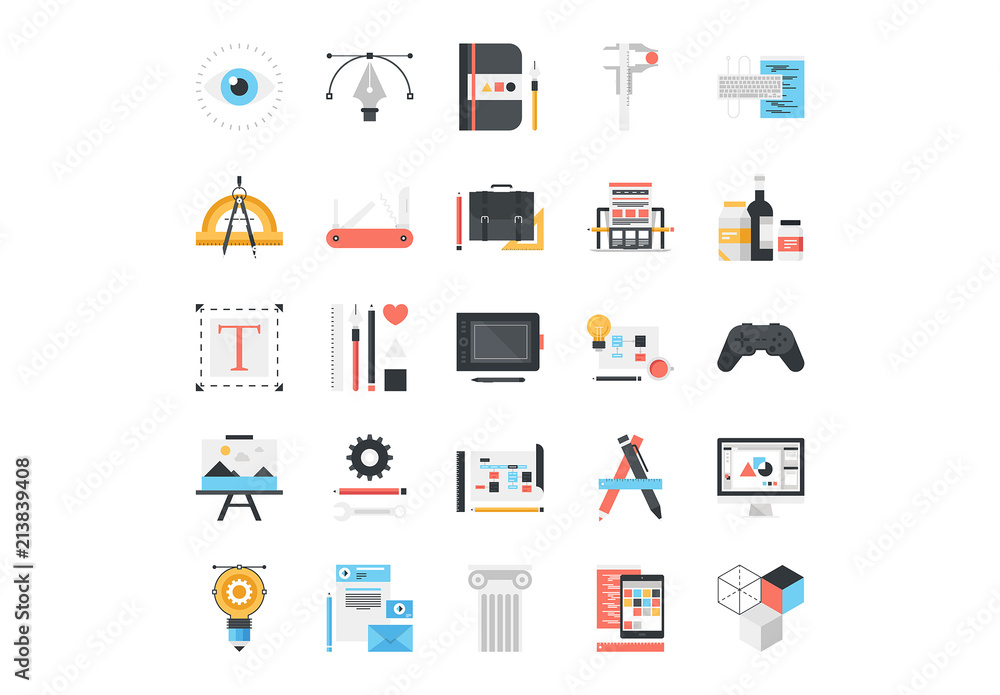 Design and Development Icons Stock Template | Adobe Stock