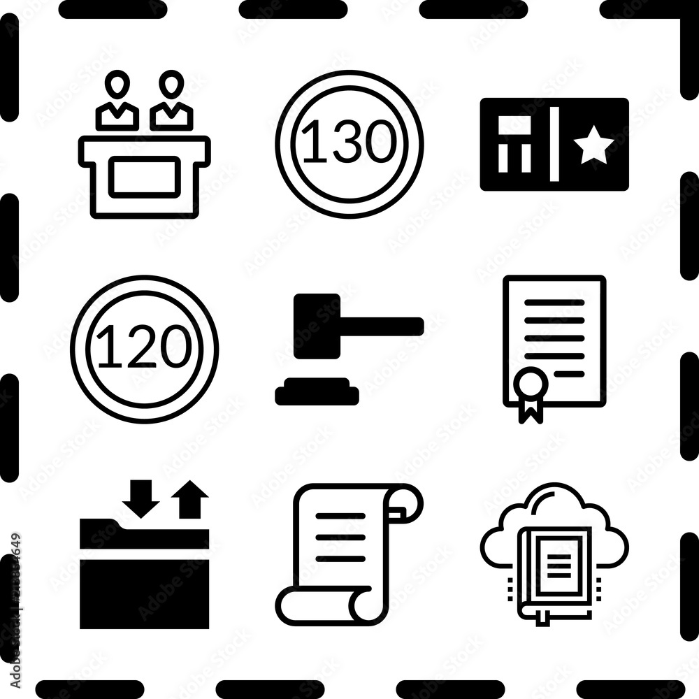 Simple 9 Icon Set Of Law Related Legal Paper Speed Limit Library And simple-9-icon-set-of-law-related-legal-paper-speed-limit-library-and