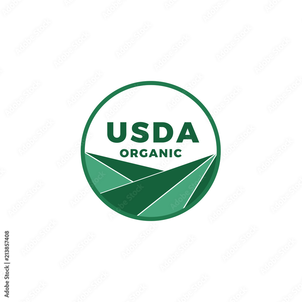 Certified Organic Logo Vector