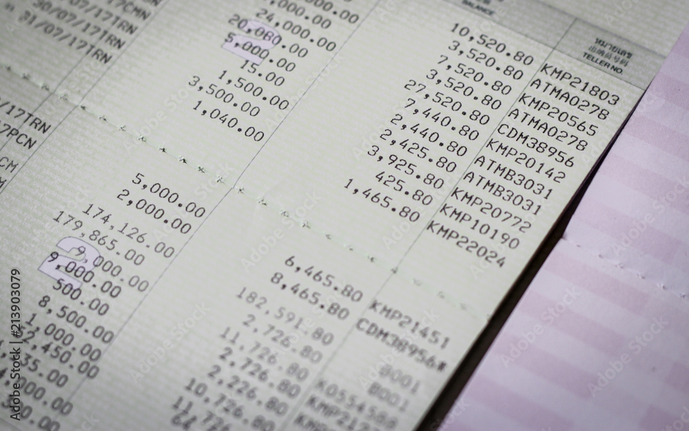 Savings Account Book