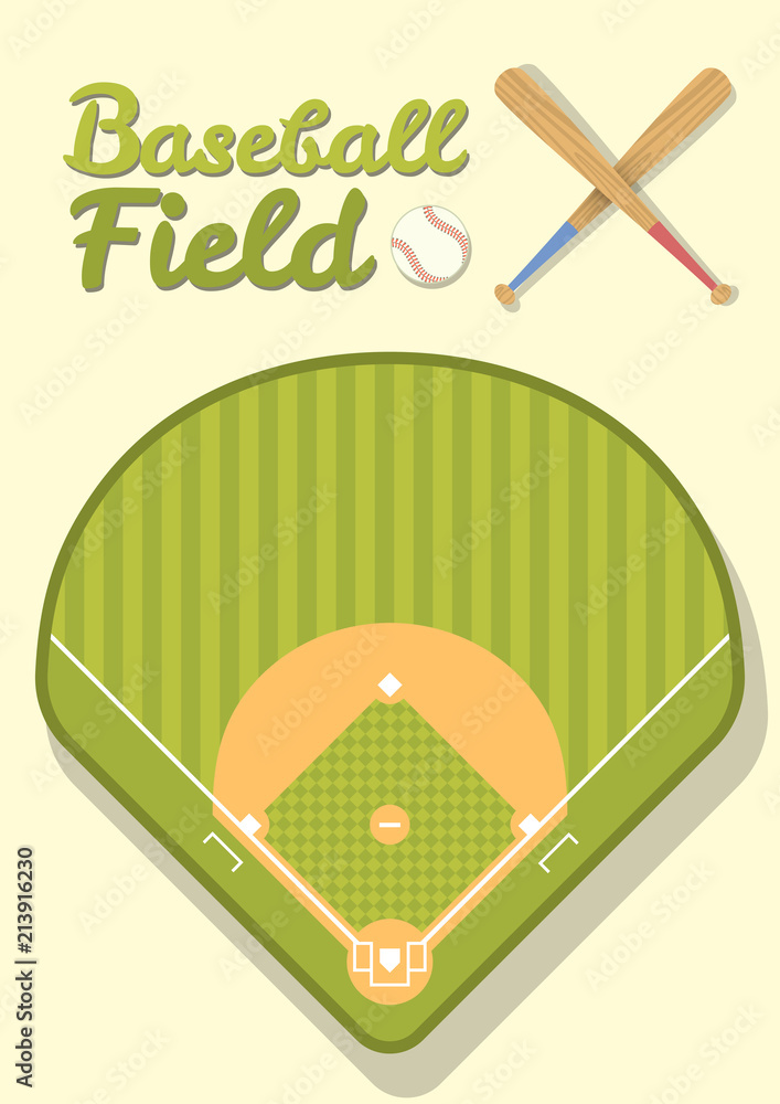 Baseball Field Grass Top View