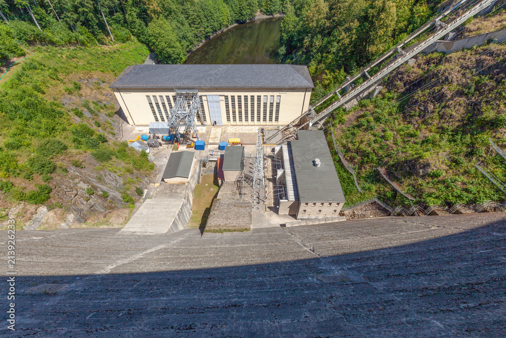 Bleiloch Talsperre 1932 Historisch Wasserkraft Stock Photo | Adobe Stock