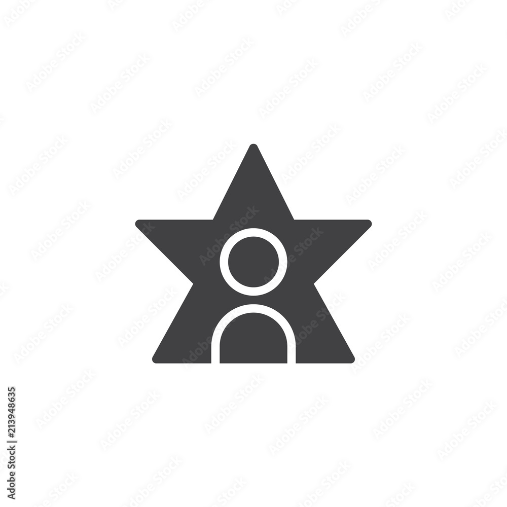 User star vector icon. filled flat sign for mobile concept and web ...