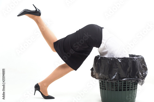 Woman Stuck