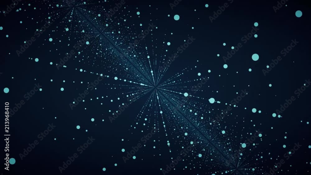 Moving through abstract fractal point matrix lattice. Moving infinite ...