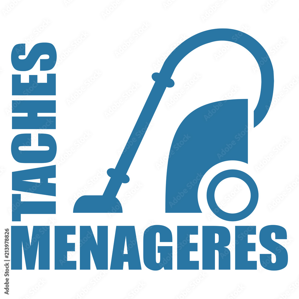 Logo tâches ménagères. Stock Vector | Adobe Stock