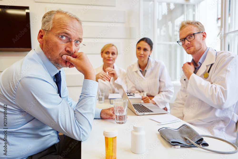 Senior citizen as patient in consultation Stock Photo | Adobe Stock